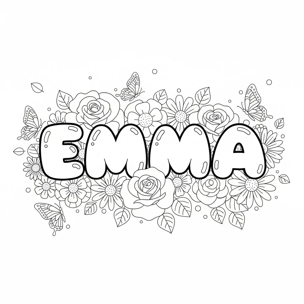 Free Name Coloring Pages - Printable PDF Download 2025