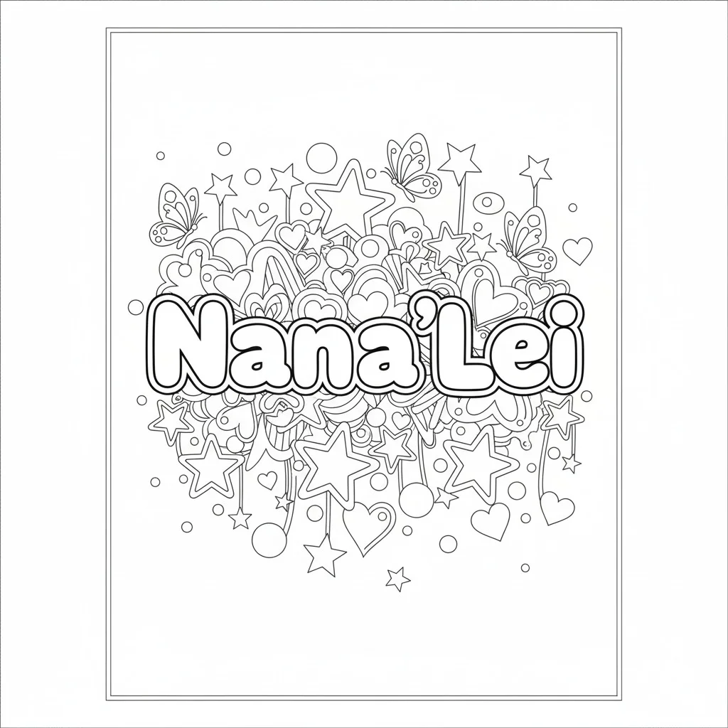 Free Name Coloring Pages - Printable PDF Download 2025